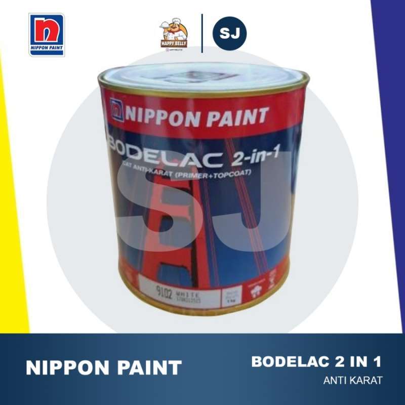 Jual Cat Besi & Kayu Anti Karat Bodelac 2 in 1 Nippon Paint - Gloss - 2 ...