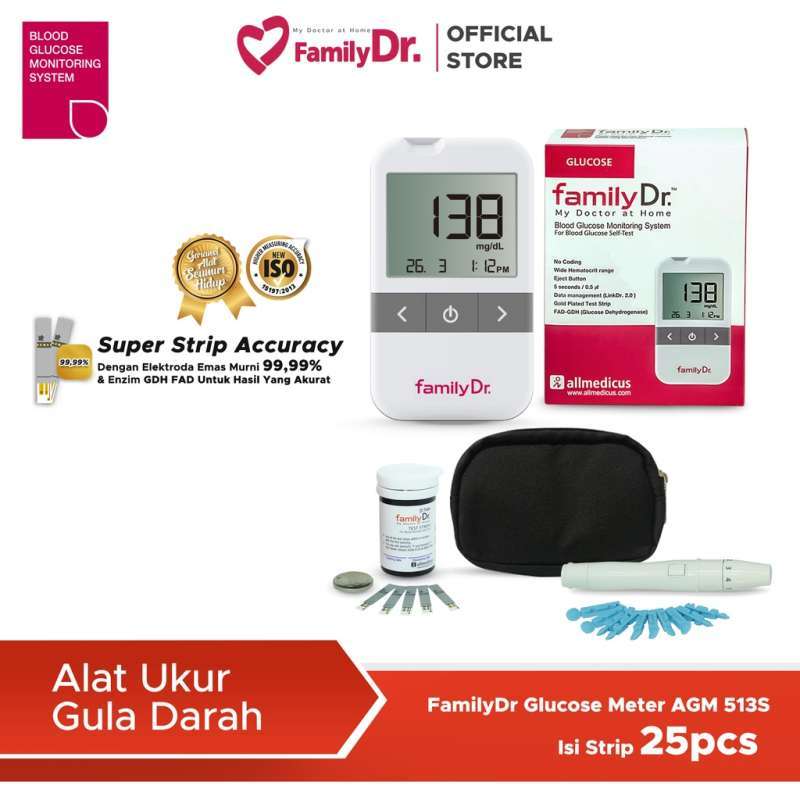 Promo FAMILY DR - Glucose Alat Cek Gula Darah Diskon 35% di Seller ...