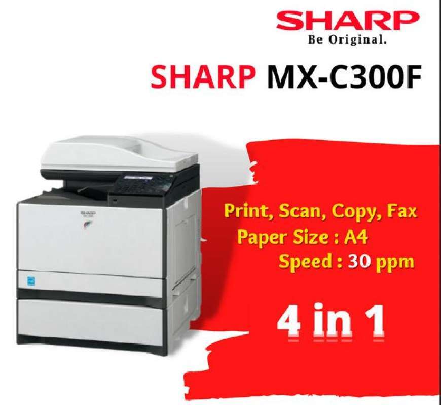 Jual Mesin Fotocopy Sharp MX-C300F Kertas A4 F4 Print Scan Copy Fax Garansi di Seller SMFJ ...