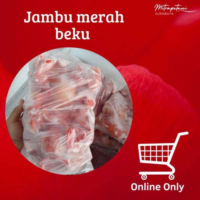 Jual Jambu merah beku, jambu merah frozen kemasan 1kg di Seller Mitra ...