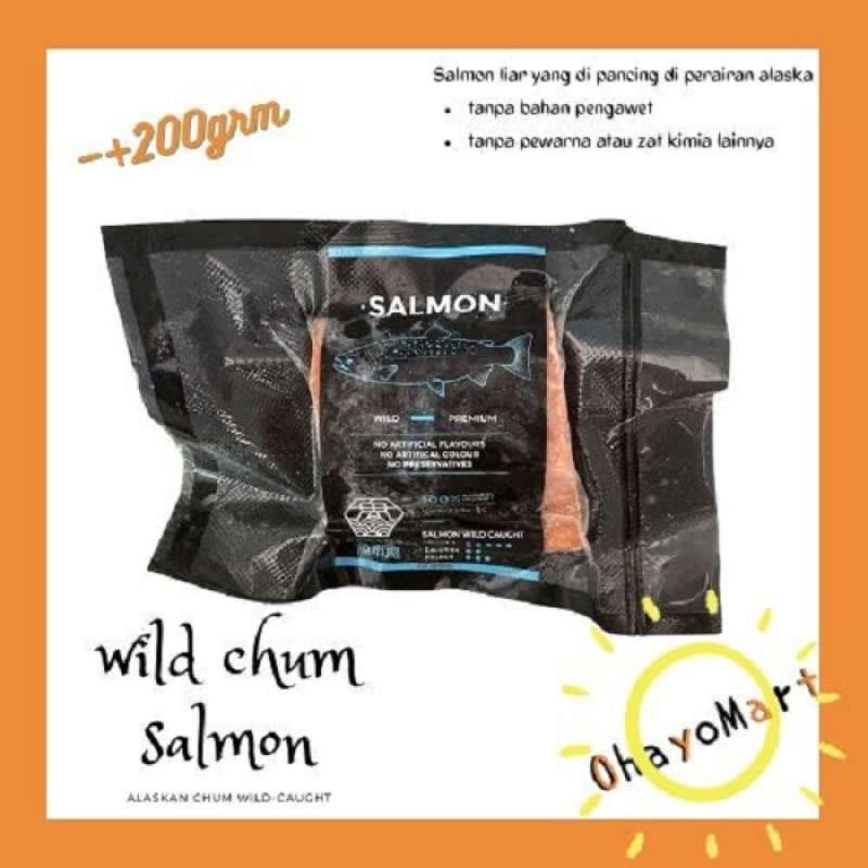 Jual Salmon Chum Fillet / Alaskan Wild Chum Salmon Frozen +- 200grm di ...