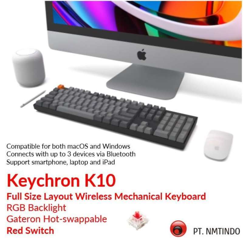 Jual Keychron K10 Hot-swap Rgb Backlight Plastic Frame Full Size ...