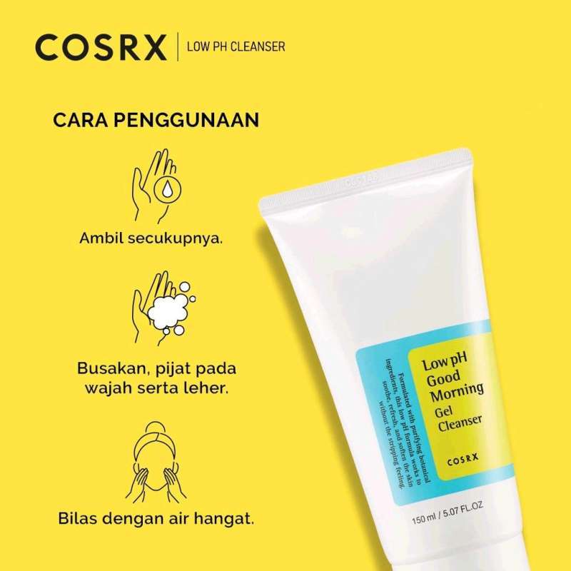Jual Cosrx Low pH Good Morning Gel Cleanser 150ml di Seller All in one solution - Gudang Blibli ...