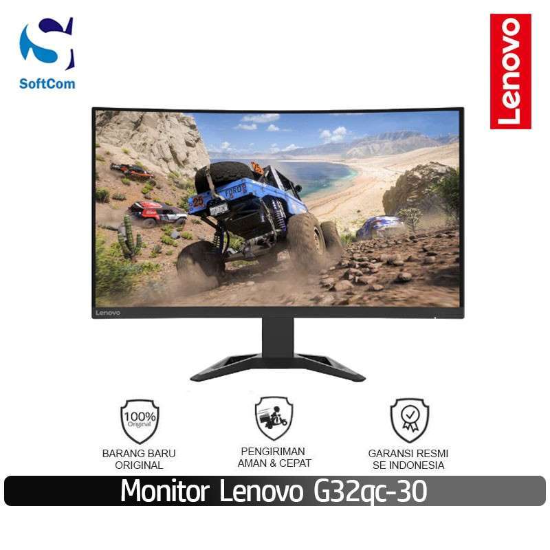 Promo Monitor Lenovo G32qc 30 [ 31.5 Qhd Curve / 170 Hz Refresh Rate ...