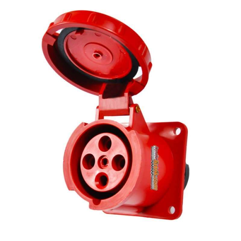 Promo Industrial Panel Socket 4pole 63a Cee 334 Tab Stop Kontak Mesin ...