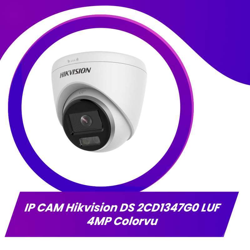 Jual IP CAM HIK DS 2CD1347G0 L TURRET 4MP COLORVU di Seller BANDAR ...