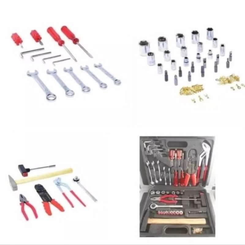 Promo Kenmaster Tool Box Kit Set Perkakas Kunci Bengkel Komplit Isi 100 ...