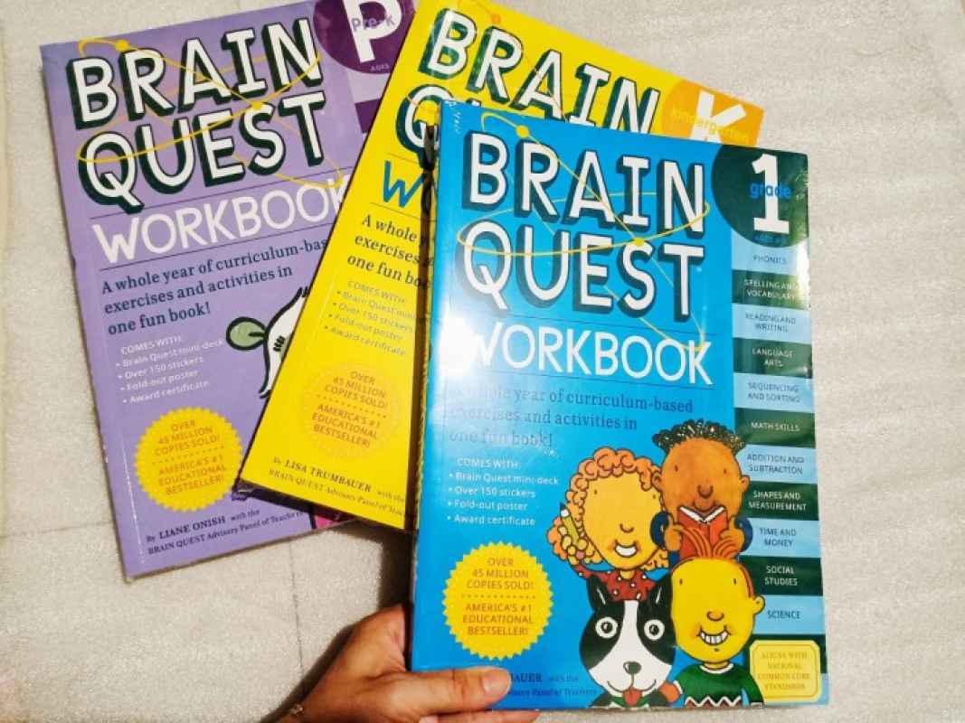 Promo Buku Brain Quest Workbook Anak Grade Pre-K Kindergarten Grade 1 ...