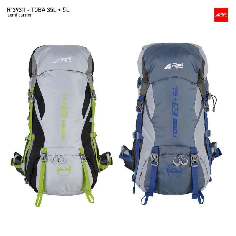 Jual Tas Gunung / Carrier Toba 35+5 Liter Arei Outdoorgear - Hitam ...