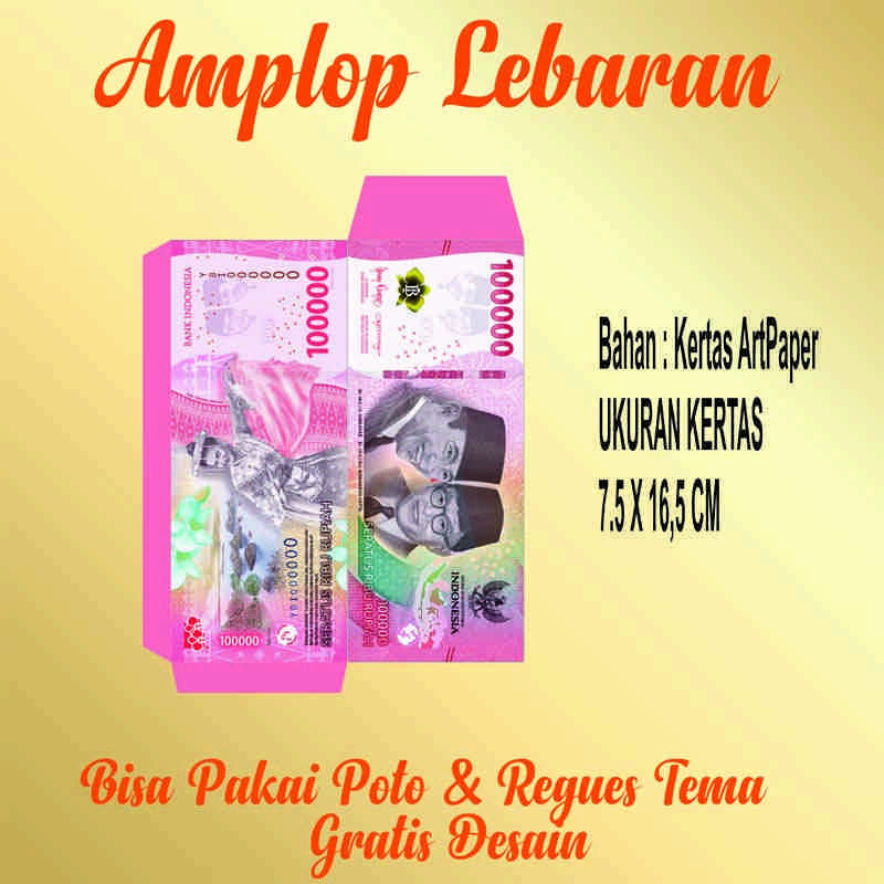 Promo Amplop Lebaran Custom Foto Dan Nama - Ampau Lebaran - Amplop Thr ...