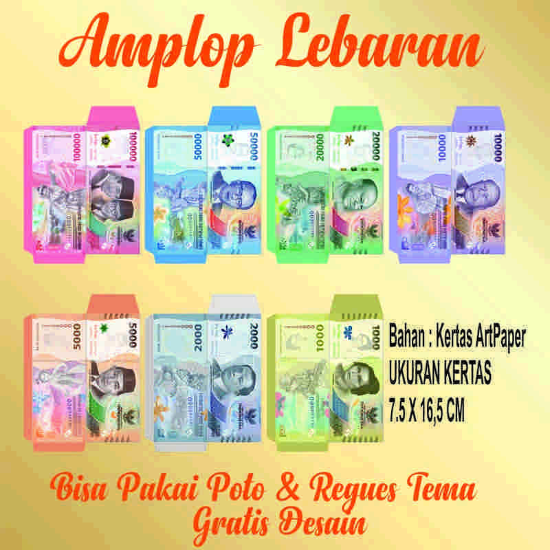 Promo Amplop Lebaran Custom Foto Dan Nama - Ampau Lebaran - Amplop Thr ...