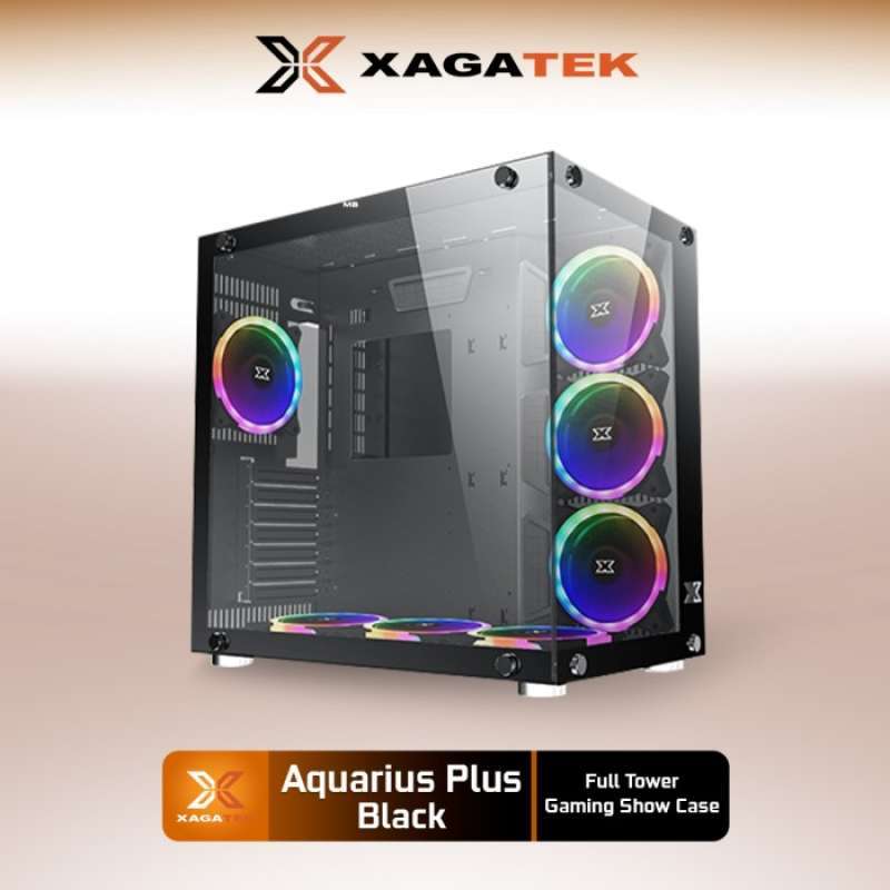 Promo Casing Xigmatek Aquarius Plus - 7 Fan Rgb Black- Pc Gaming Case ...