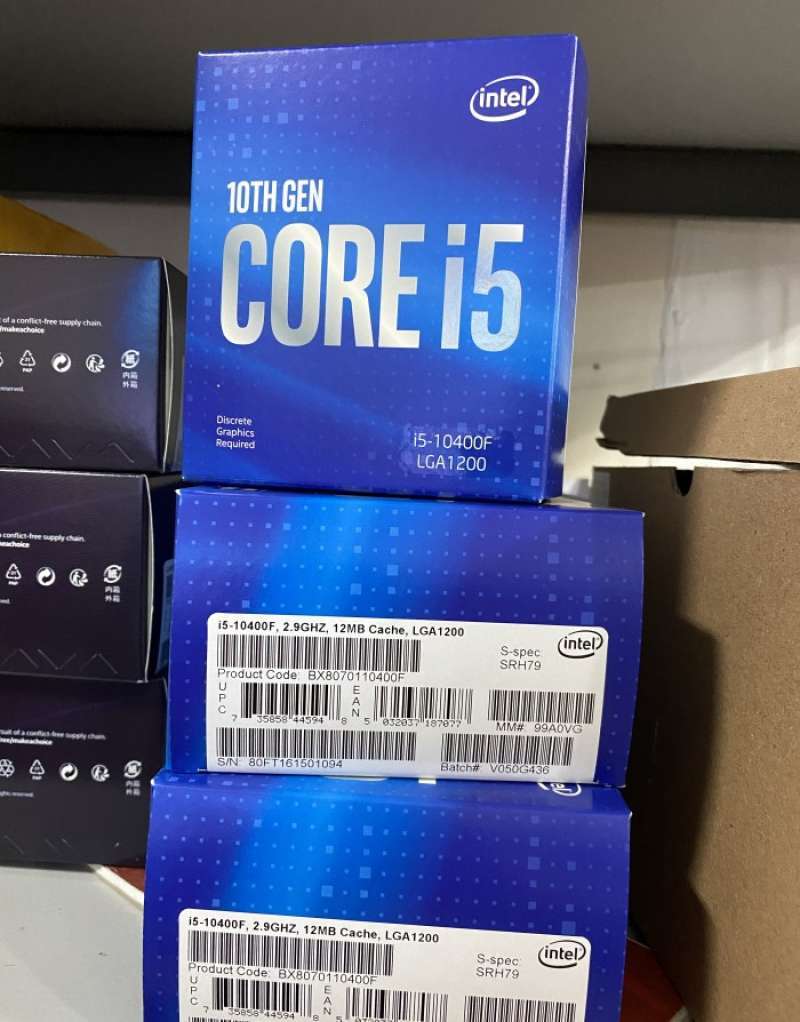 Promo Processor Intel Core I5 10400f Box Lga 1200 Gen 10 Diskon 23% Di ...