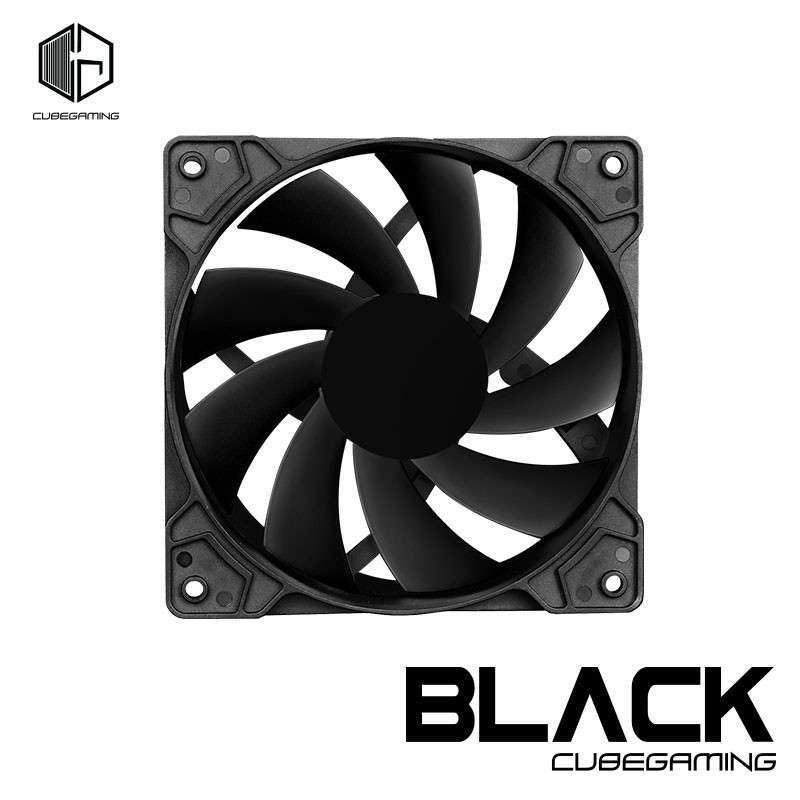Jual CUBE GAMING BLACK (Hydro Bearing) - 12CM FAN di Seller Cahaya ...