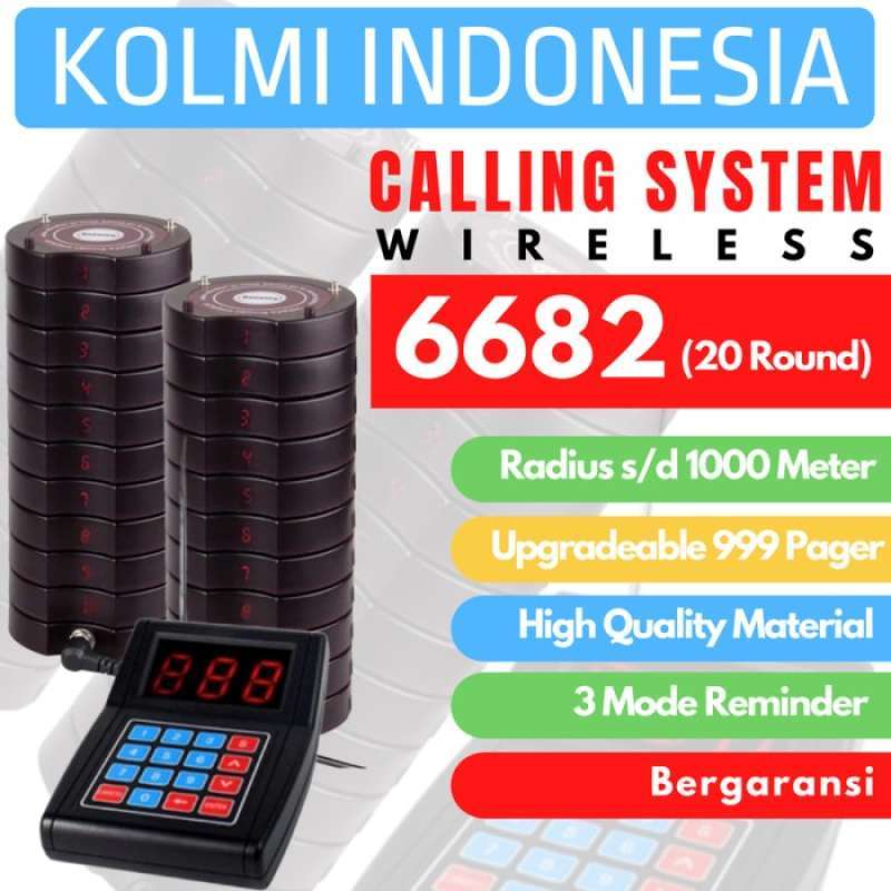 Promo Wireless Calling System Restaurant Pager KOLMI 668-2 Diskon 23% ...