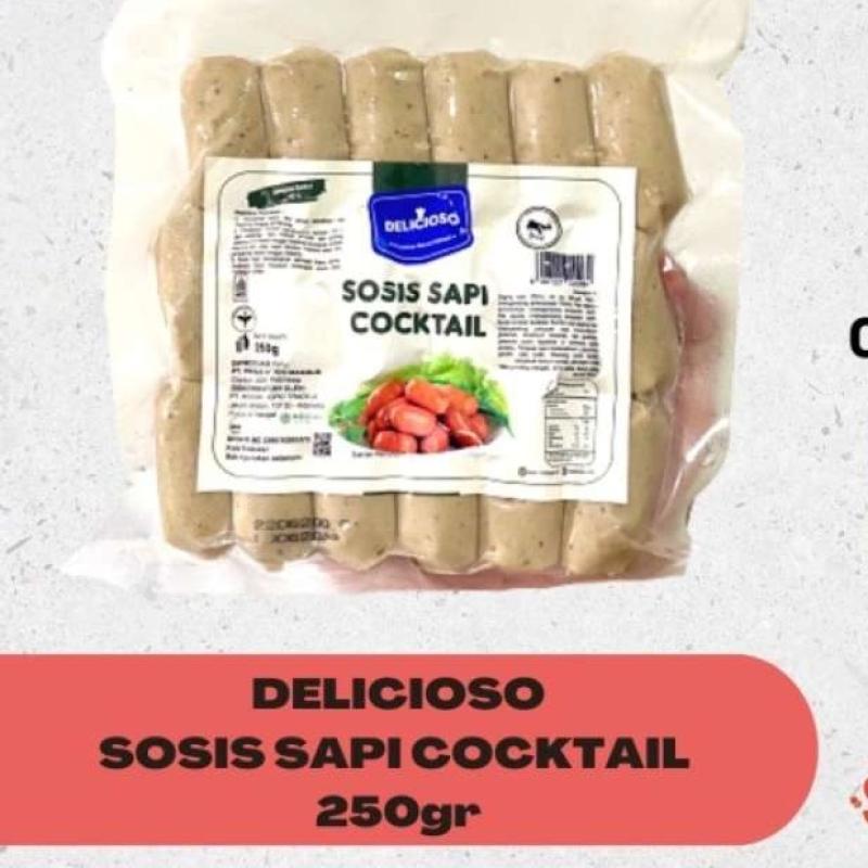 Jual Delicioso Sosis Sapi Cocktail 250g di Seller RumahFrozen ...