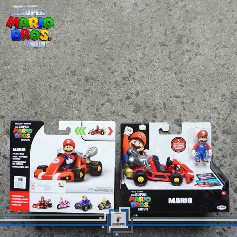 Jual The Super Mario Bros Movie MARIO Figure with Pull Back Racer ...