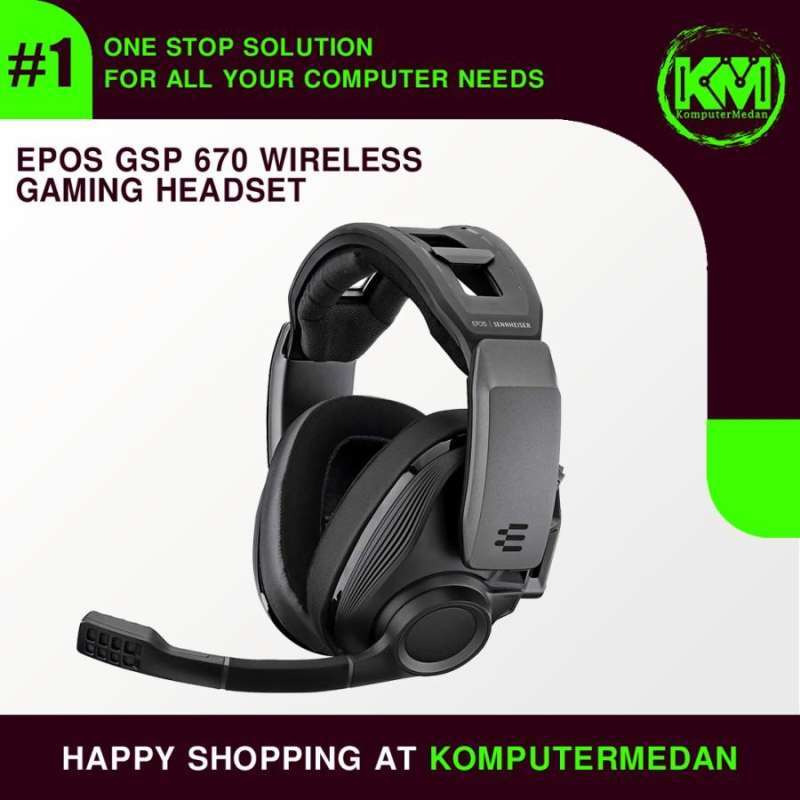 Jual EPOS GSP 670 Wireless Gaming Headset di Seller KomputerMedan - Komputer Medan | Blibli