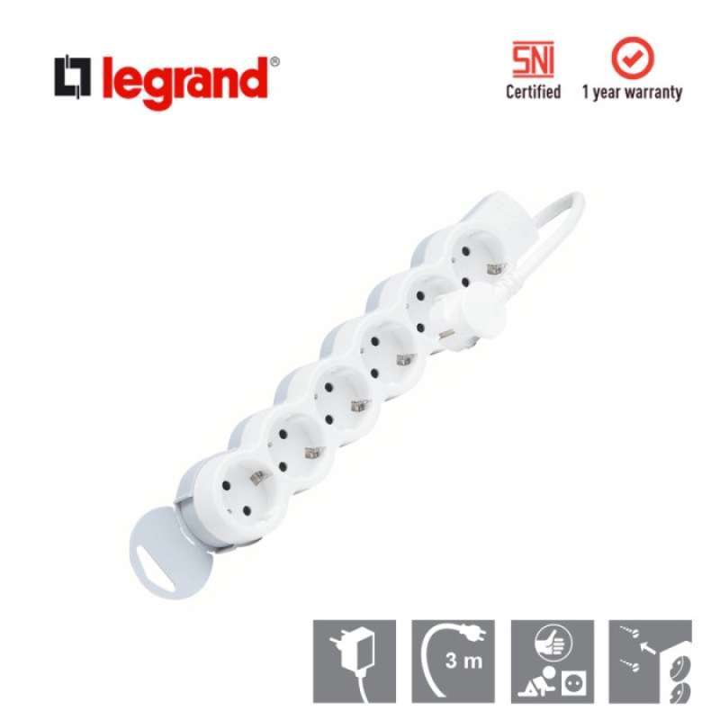 Promo Legrand Stop Kontak Multi Outlet 6 Socket 3M Diskon 23% di Seller ...