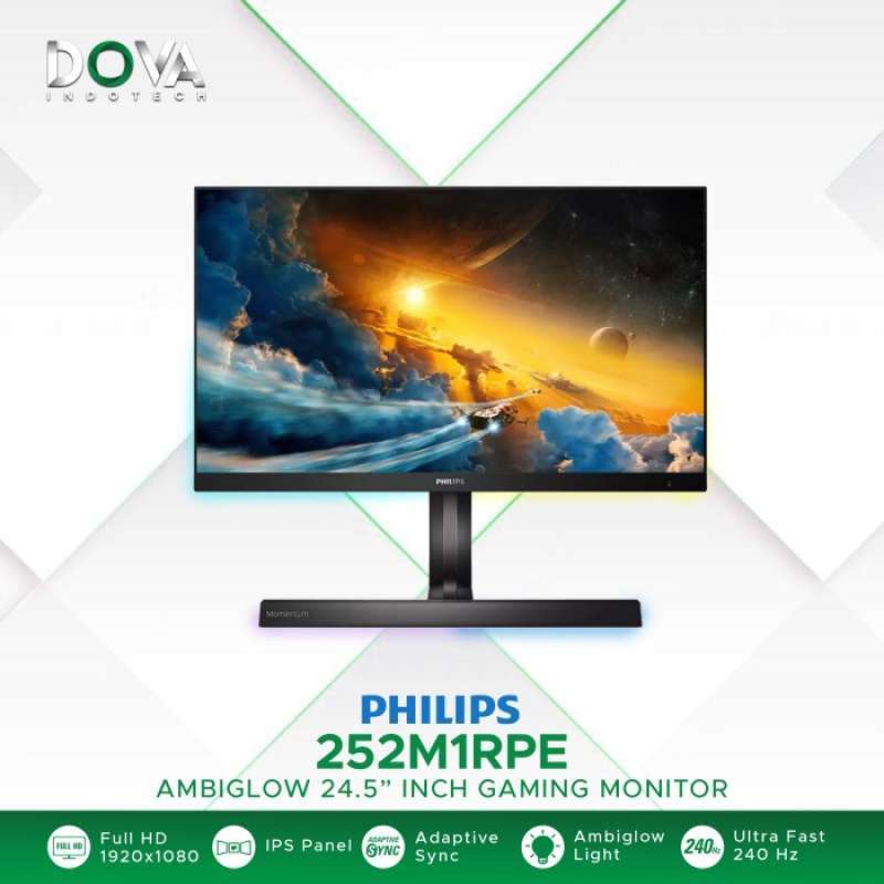 Promo Monitor LED PHILIPS 252M1RPE 240Hz 0.5ms Ambiglow HDR400 ex ...