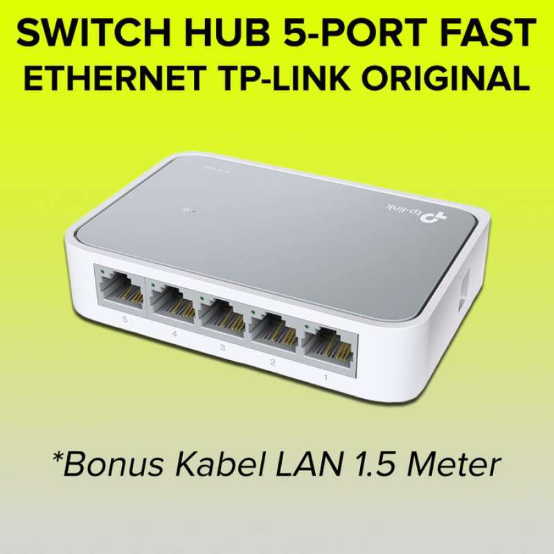 Promo Ethernet Network Swit Swich Swicth Switch LAN Hub Internet 5 Port ...