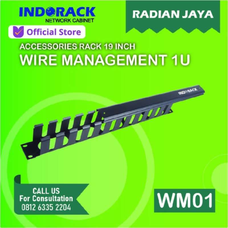 Promo INDORACK 19 Wire Management Panel 1U : WM01 - Hitam Diskon 23% di ...