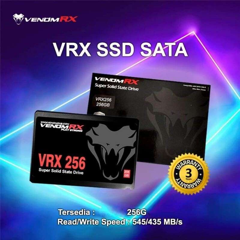 Jual Ssd Venomrx Venom Rx 256gb Solid State Drive 256 Gb Sata 3 2.5 Di ...