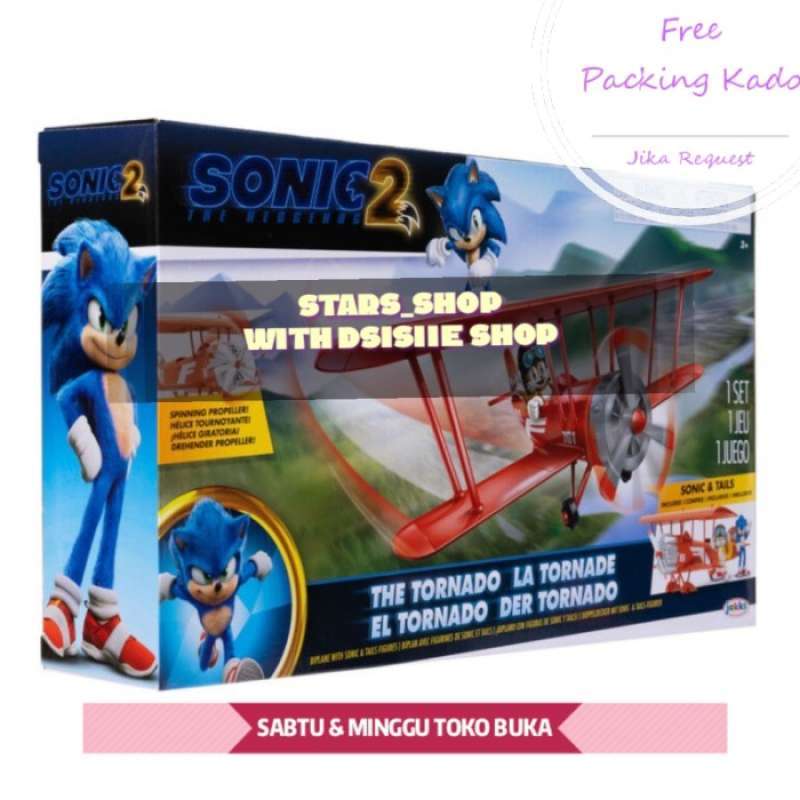 Promo Sonic The Hedgehog 2 The Tornado Biplane With Sonic & Tails ...