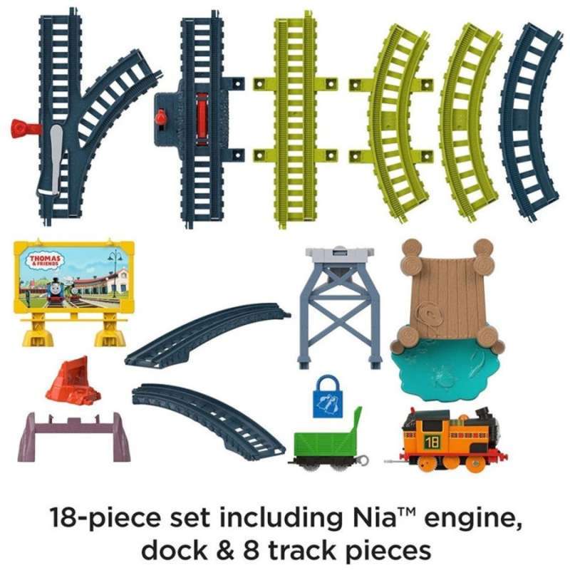 Jual Thomas & Friends Motorized Nia Dockside Drop Off Track Set Train ...