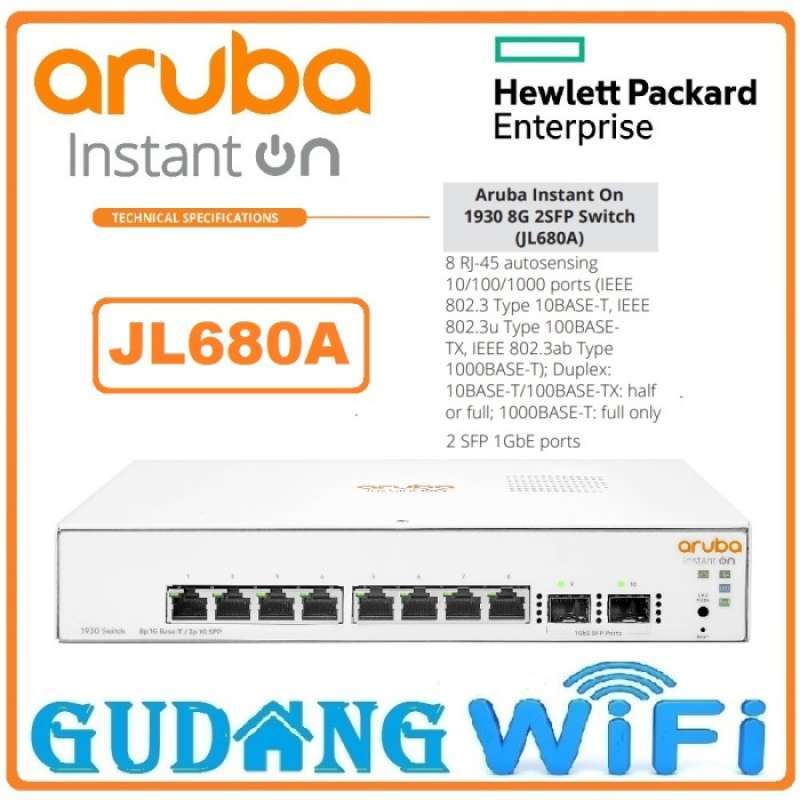 Promo Aruba Instant On 1930 8g 2sfp Switch Jl680a Diskon 23% Di Seller Tikno Store - Kalibata ...