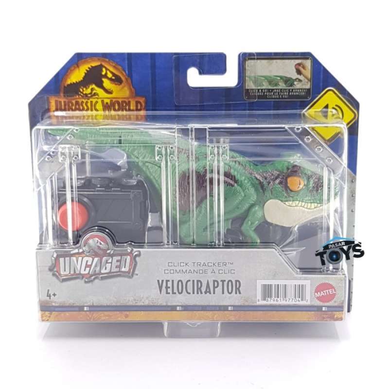 Jual Jurassic World Dominion Uncaged Click Tracker Velociraptor ...