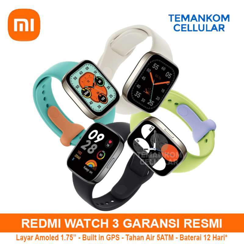 Jual Redmi Watch 3 Amoled Mi Watch 3 Mi Smartwatch Jam pintar Garansi ...