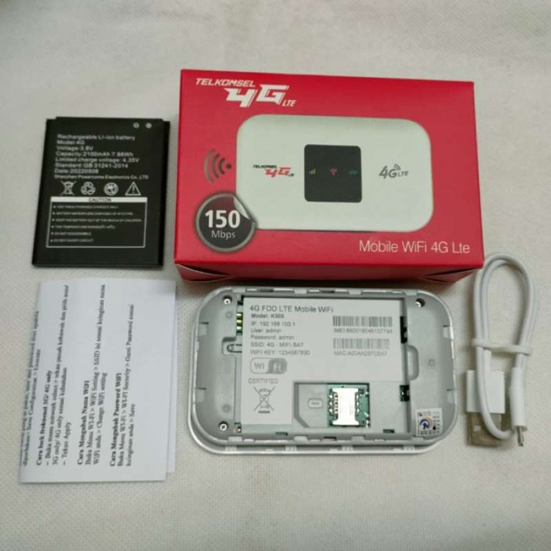 Promo Modem Wifi K300 Telkomsel 4g Lte 150mbps Unlock All Operator ...