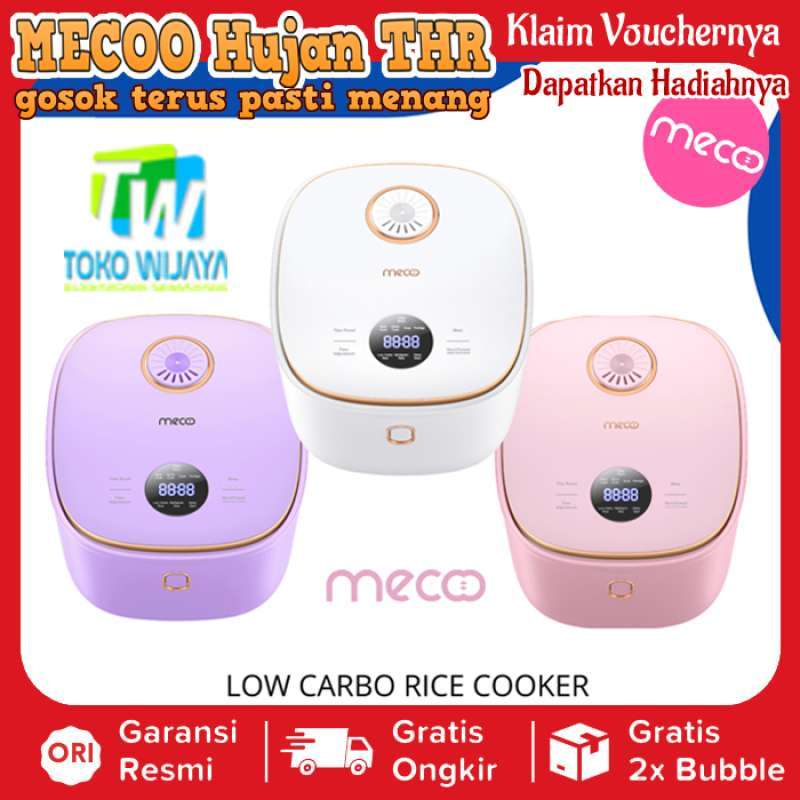 Jual New!! Mecoo Digital Rice Cooker Low Carbo Low Sugar 400 Watt 1.5l ...