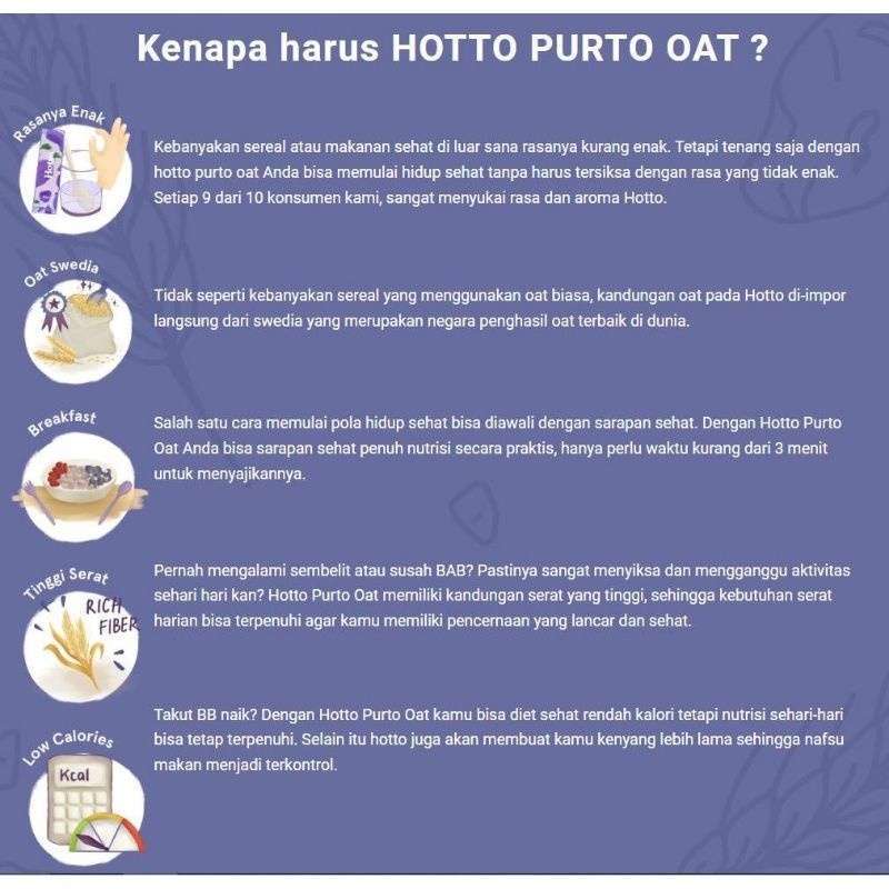 Promo Hotto Purto Superfood Multigrain With Purple Potato Ubi Ungu - 1 ...