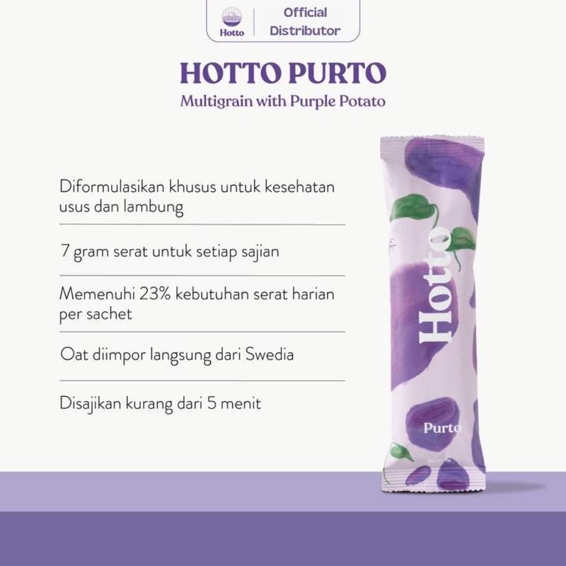 Promo Hotto Purto Superfood Multigrain With Purple Potato Ubi Ungu - 1 ...