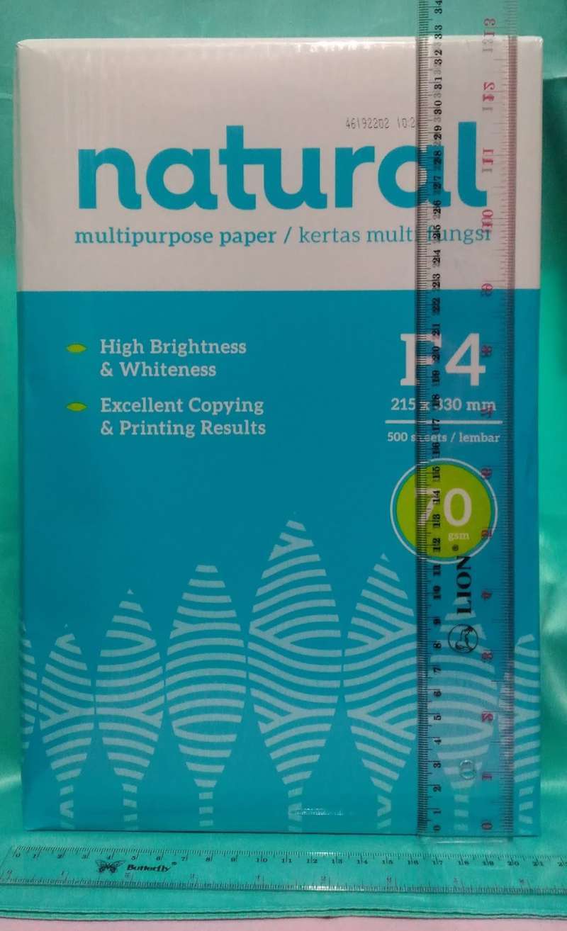 Jual Kertas HVS Putih Polos Print Folio F470 Natural 1rim 500 lembar Coret Bagus Murah READY ...