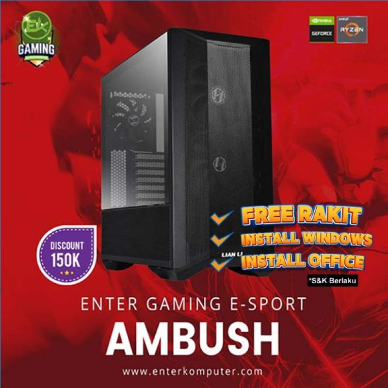 Promo Pc Rakitan Enterkomputer Gaming E-sports Ambush Diskon 23% Di ...