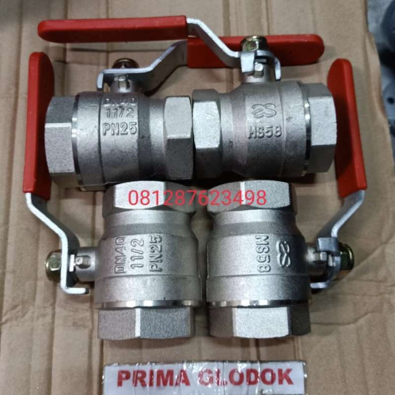 Promo Ball valve sas 11/2/kran sas 11/2/ball valve ss 11/2inch Diskon ...