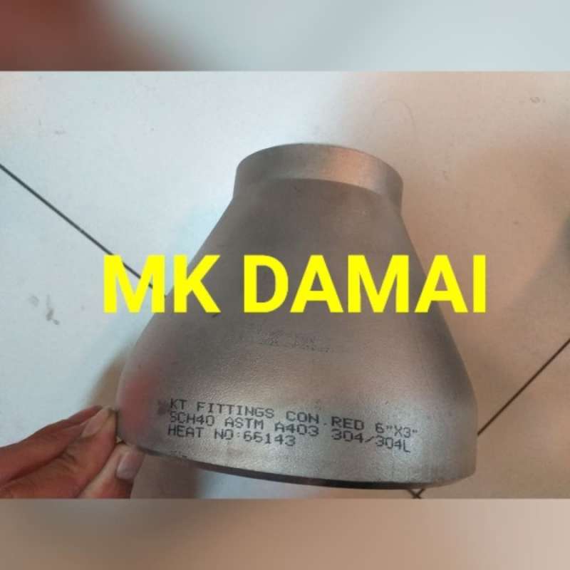 Promo Reducer las SS304 SCH40 ukuran 3 x 2 Reducer concentric SS304 ...