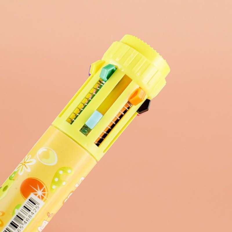 Jual Pulpen - Pena Ballpoint Multi Warna 10 In 1 - Multi-color Di ...