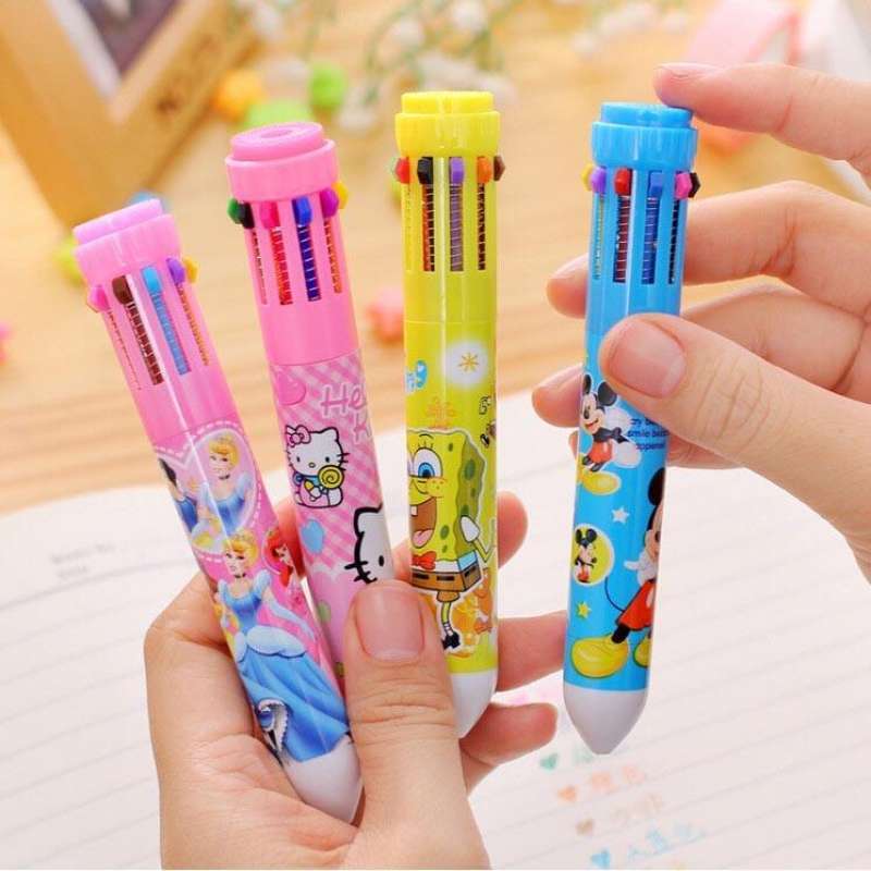 Jual Pulpen - Pena Ballpoint Multi Warna 10 In 1 - Multi-color Di ...