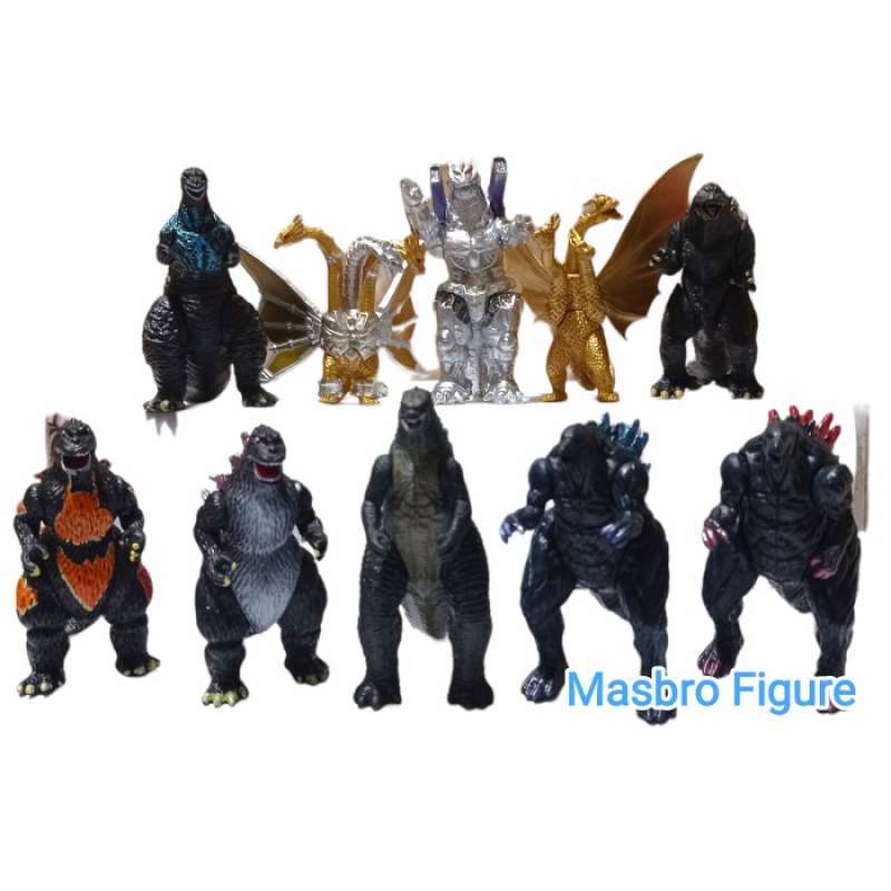 Jual figure GODZILLA Set 10 GHIDORAH MECHA GODZILLA KING MONSTER SHIN ...
