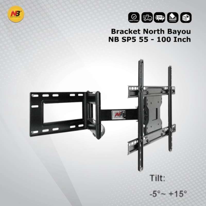 Jual Bracket North Bayou Nb Sp5 50 - 100 Inch Heavy Duty Tv Wall Mount ...