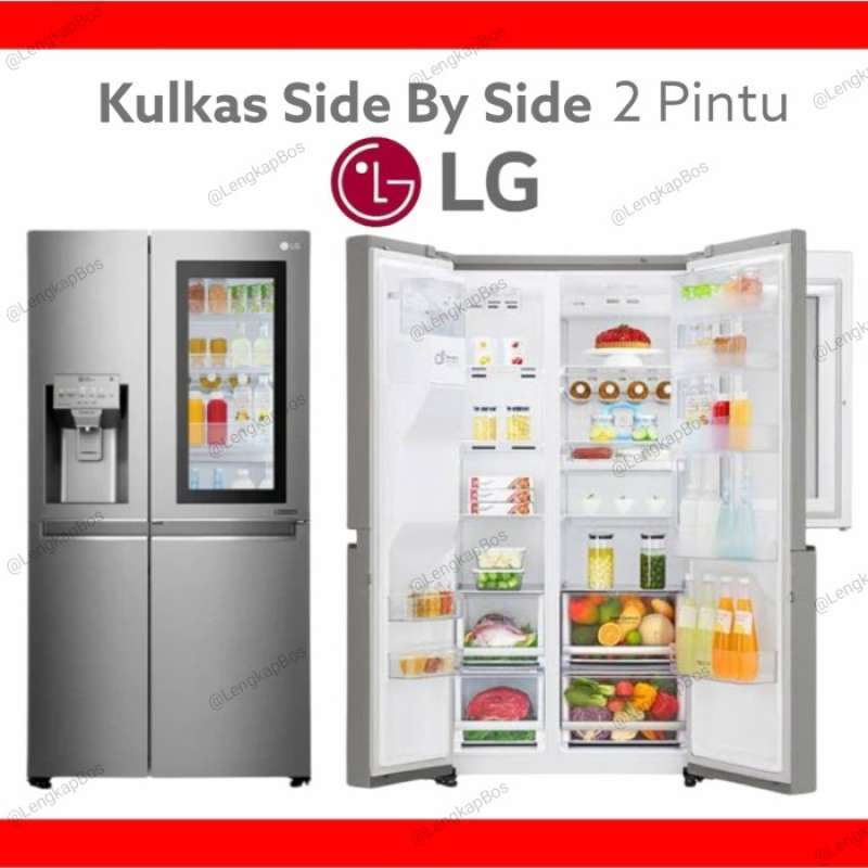 Jual Kulkas Lg Side By Side 2 Pintu Knock Door Gcx247ckav Di Seller Lengkapbos - Alang-alang ...