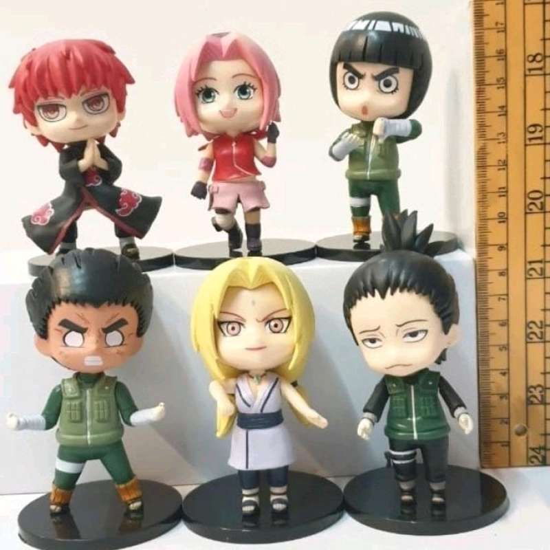 Jual Naruto Shippuden Chibi Karakter Action Figure Set 6pcs Di Seller ...