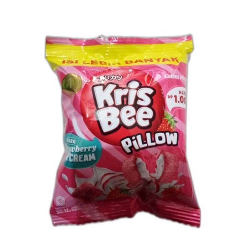 Promo KRISBEE PILLOW RENCENG ISI 10 x 12gr CHOCOLAVA STRAWBERRY ICE ...