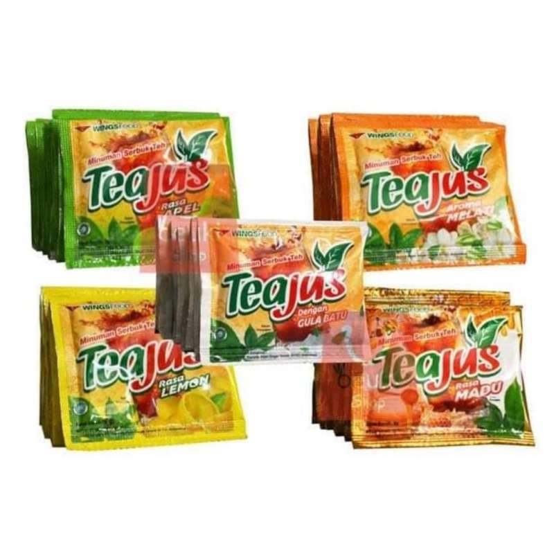 Promo Tea Jus Renceng Isi 10 X 8 Gram Teajus Apel Gula Batu Lemon Madu ...