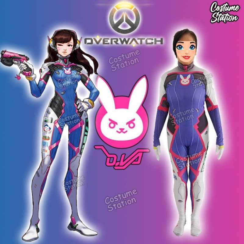 Promo Kostum D.VA Overwatch / Costume DVA Hana Song Mech Pilot dewasa ...