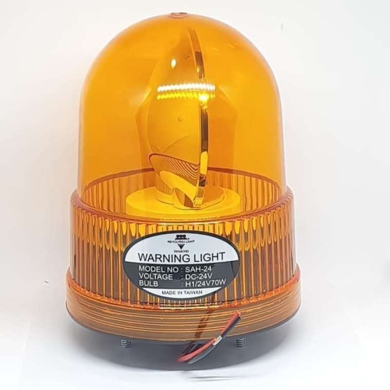 Promo Lampu Putar Rotari Rotary Lamp Diamond Amber 24V Diskon 14% di ...